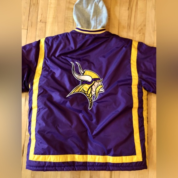 NFL | Jackets & Coats | Vintage Nfl Game Day Puffy Mn Vikings Jacket Sz ...